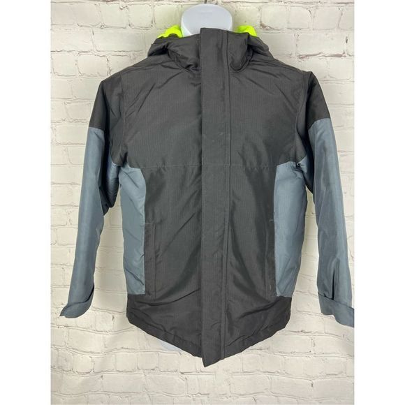 Place | Jackets & Coats | Place Boysjacket Blackand Gray With Neon ...